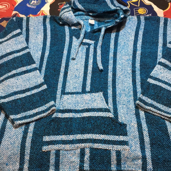 Vintage | Shirts | Vintage Baja Hoodie Drug Rug | Poshmark